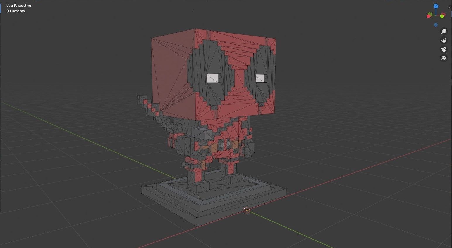 3D model Voxel Deadpool VR / AR / low-poly | CGTrader