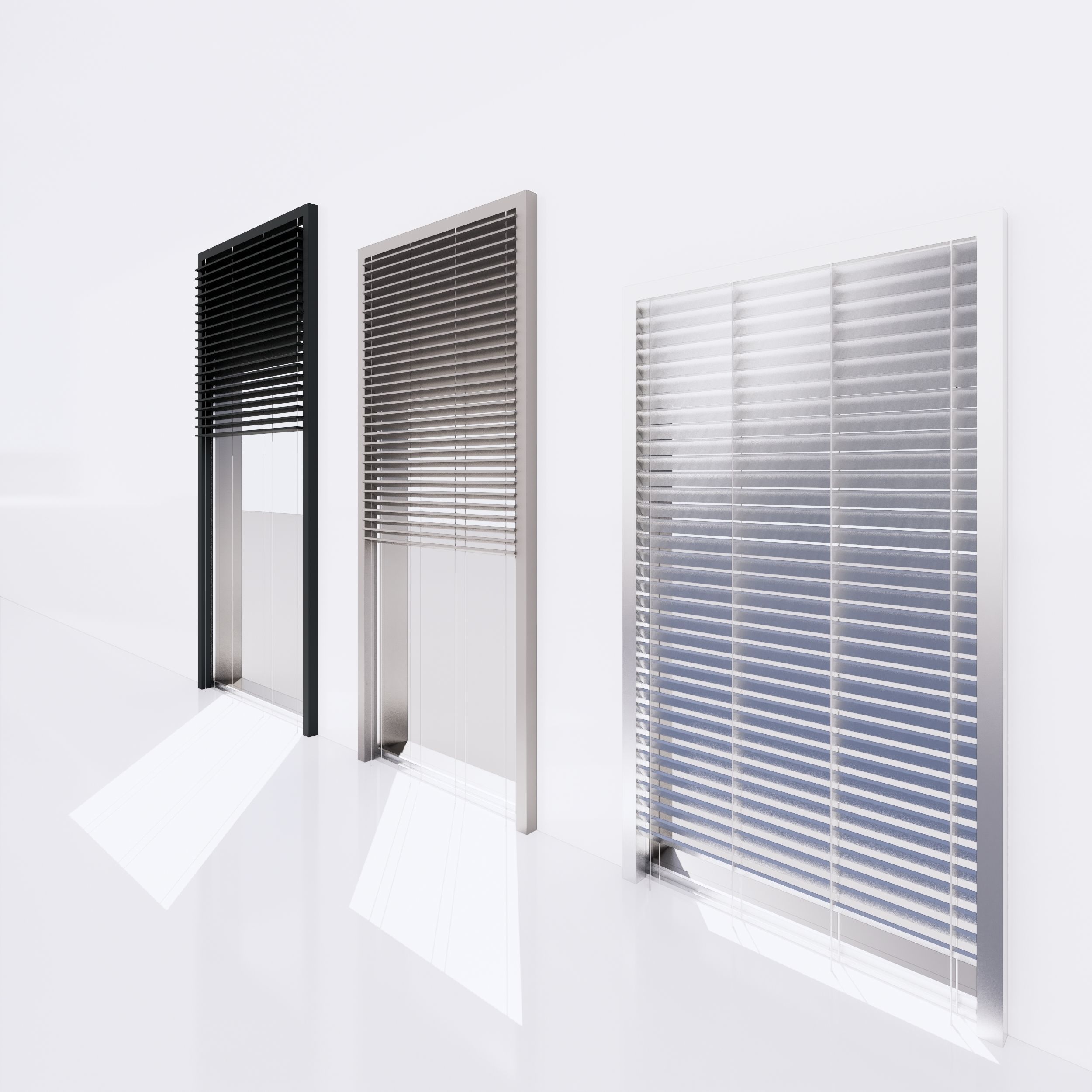 3D model Roller Blinds - Full parametric Revit Family VR / AR / low ...
