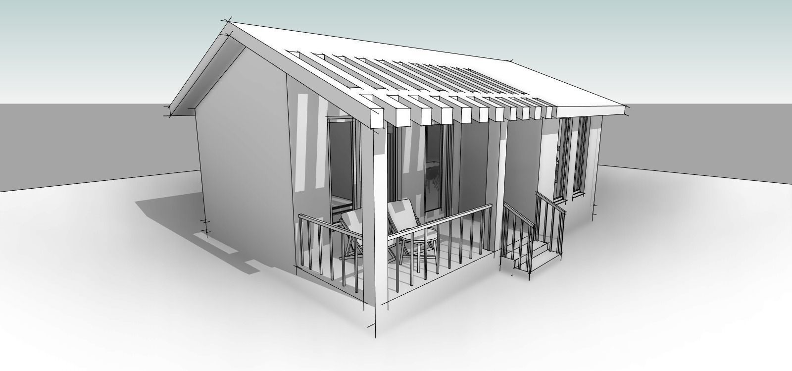 House Plans 8X6 3D model | CGTrader