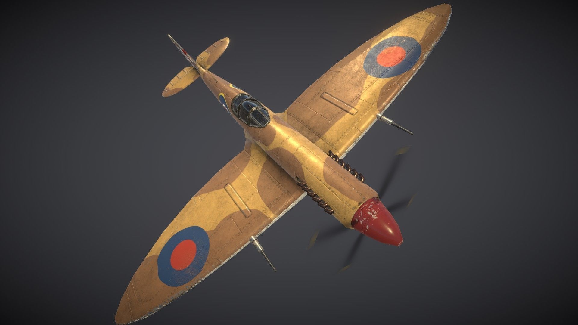 3D model Supermarine Spitfire VR / AR / low-poly | CGTrader