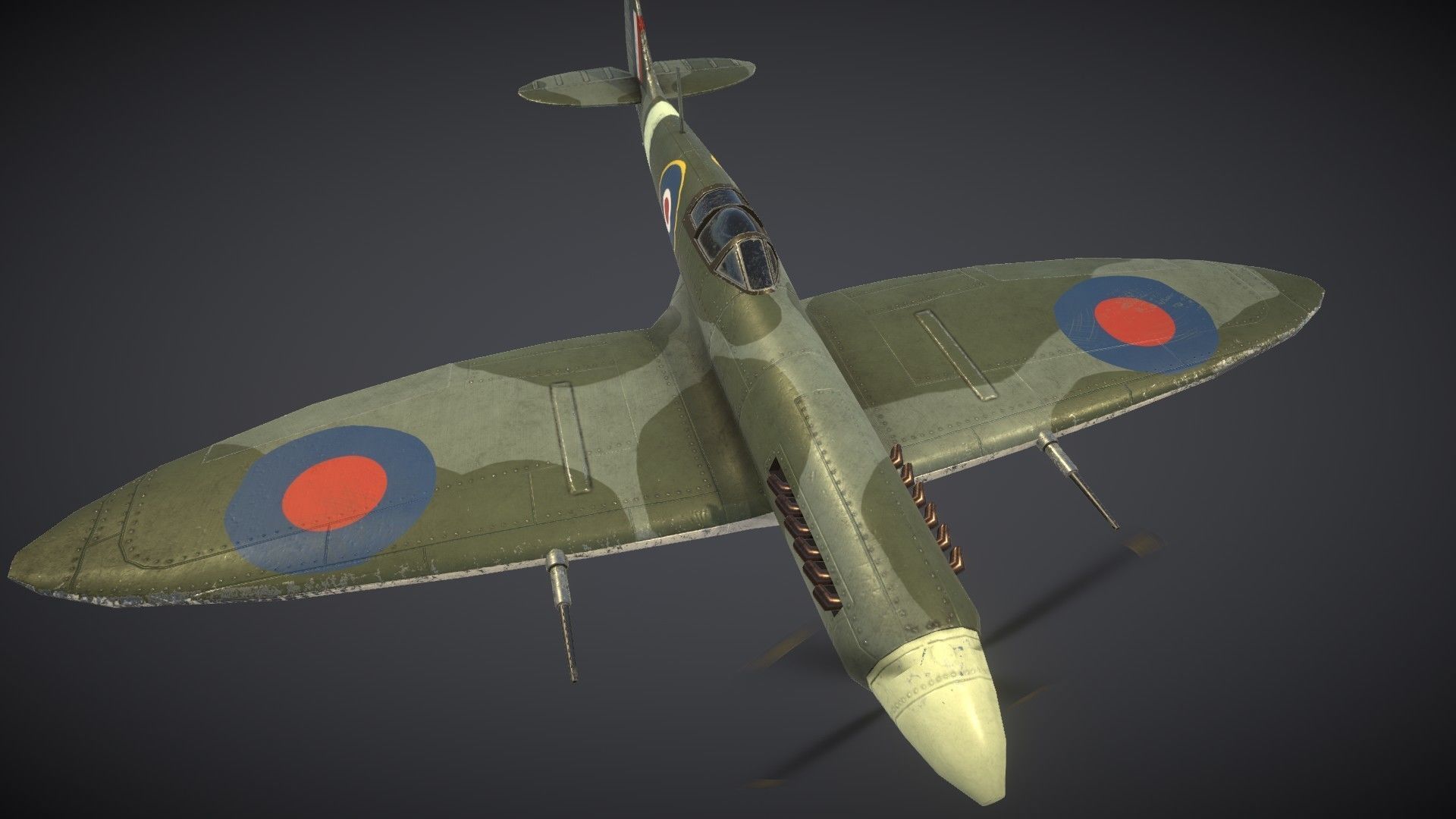 3D model Supermarine Spitfire VR / AR / low-poly | CGTrader