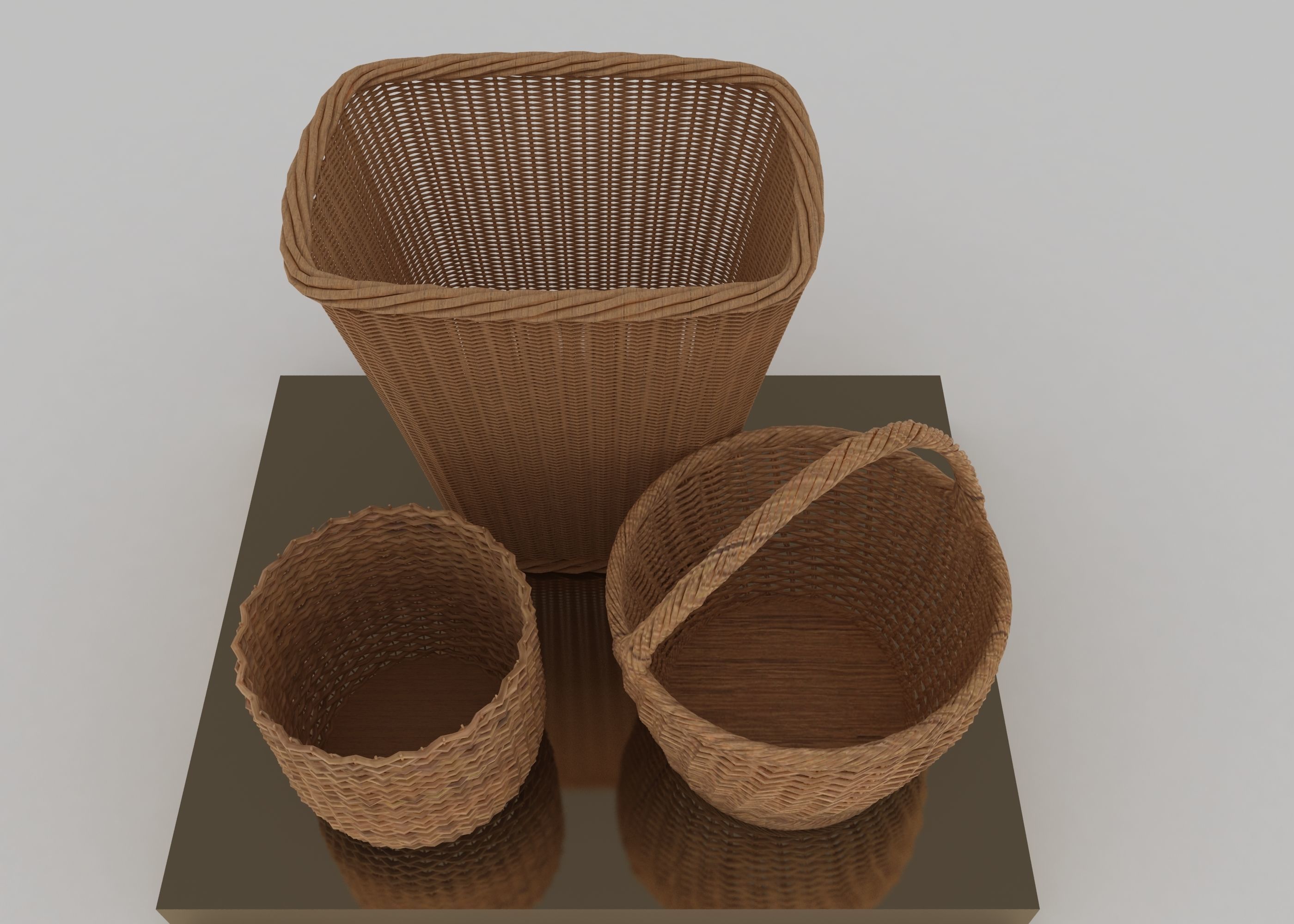 Rattan Basket Cad Block