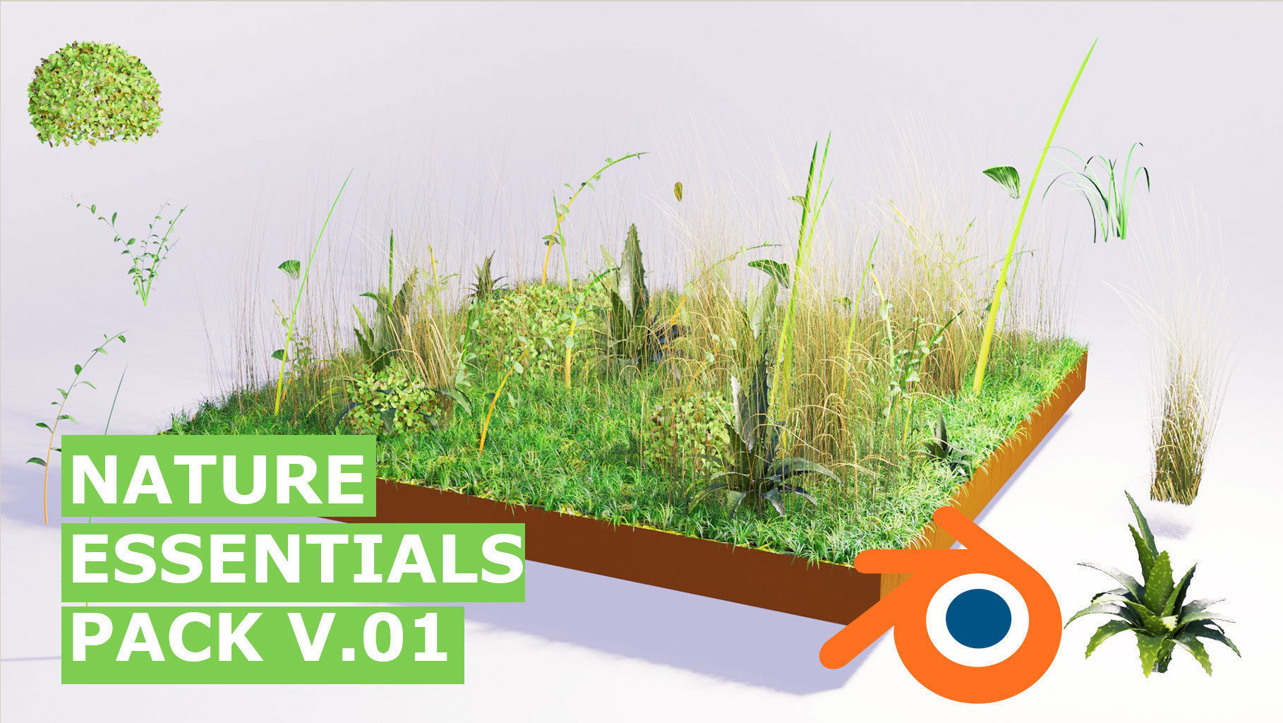 Blender Nature essentials pack 3D model | CGTrader