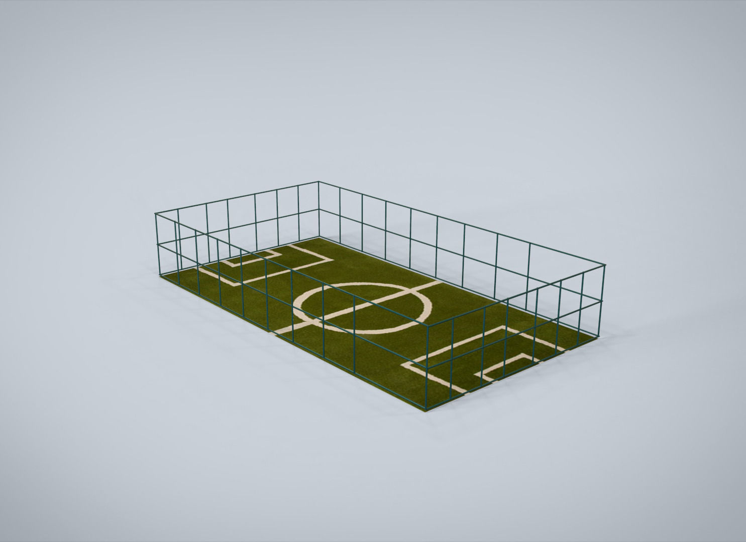3D model Mini Football Court VR / AR / low-poly | CGTrader