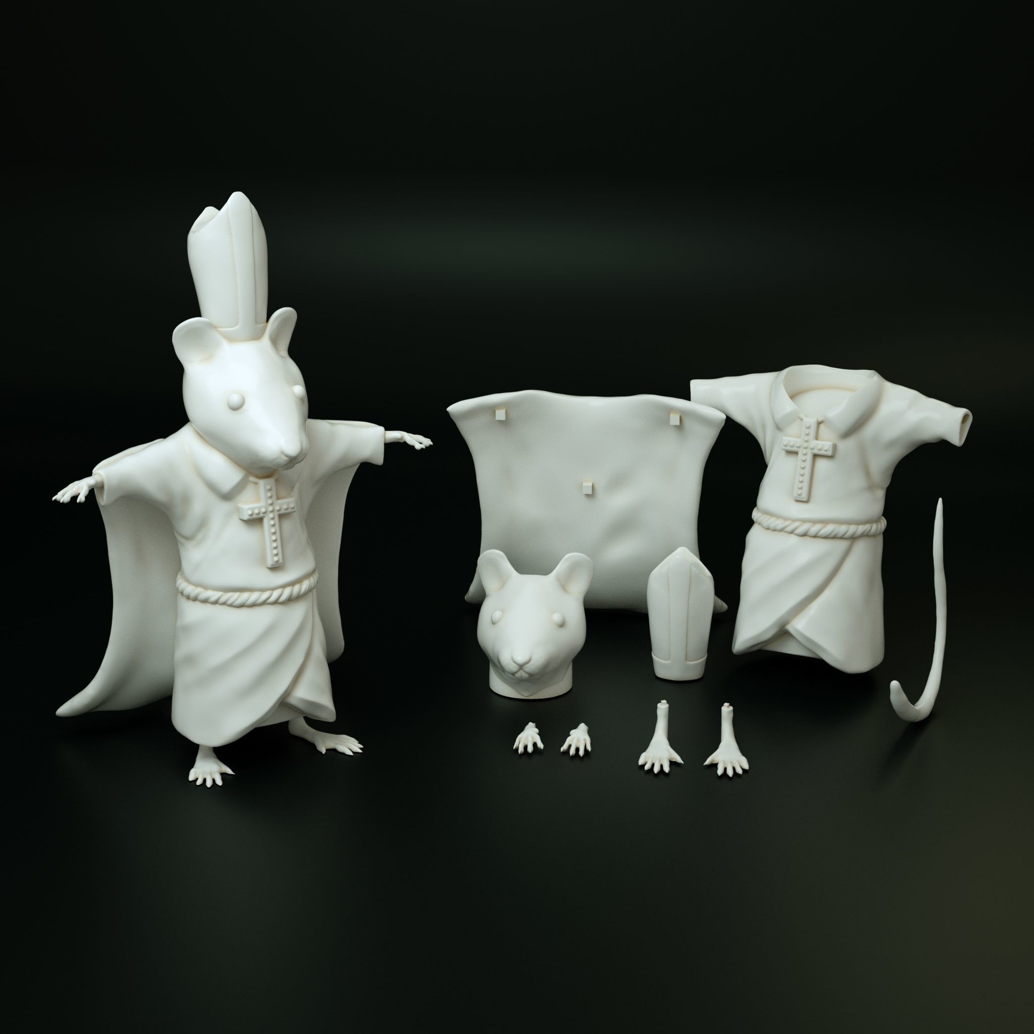 Dorime Mouse 3D model 3D printable | CGTrader