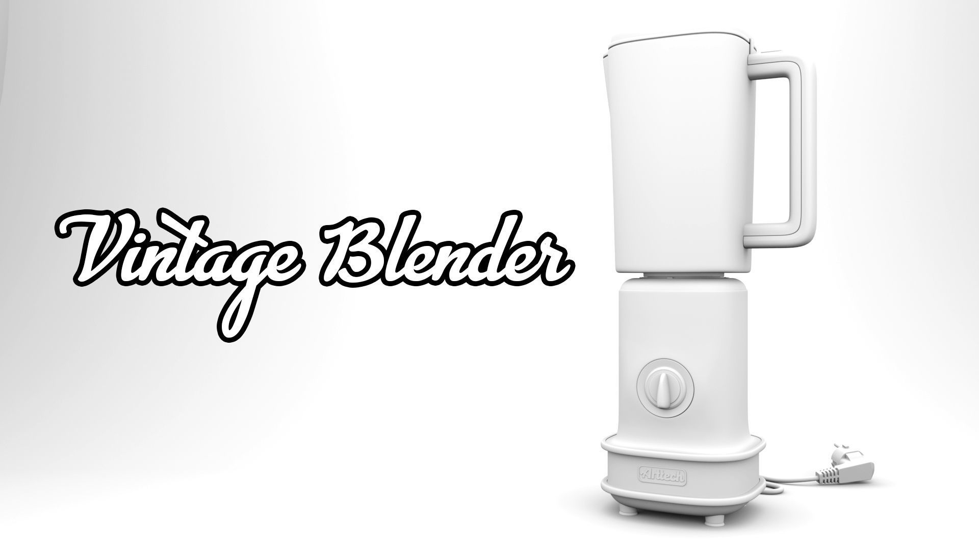 3D model Vintage Blender VR / AR / low-poly | CGTrader