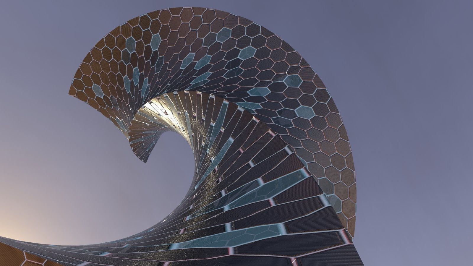 Twisted Alien Skyscraper 3D model | CGTrader
