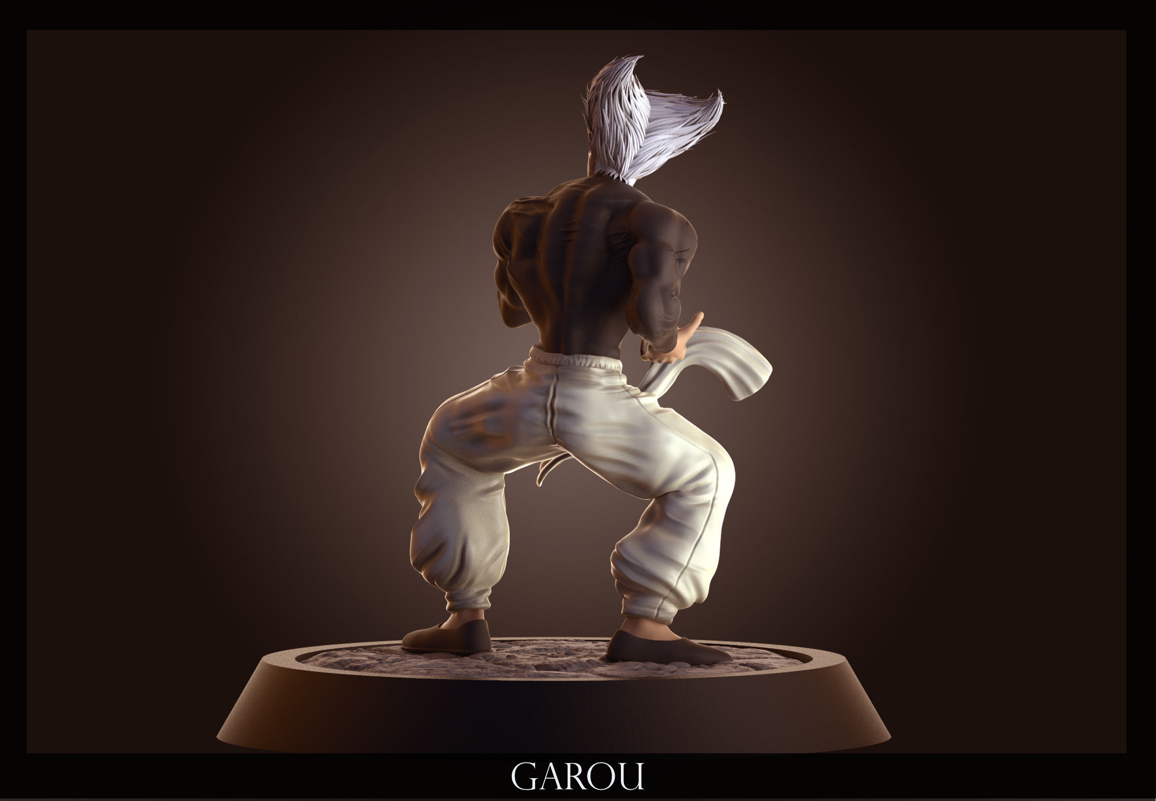 Garou statue of character garbo 3D model 3D printable | CGTrader