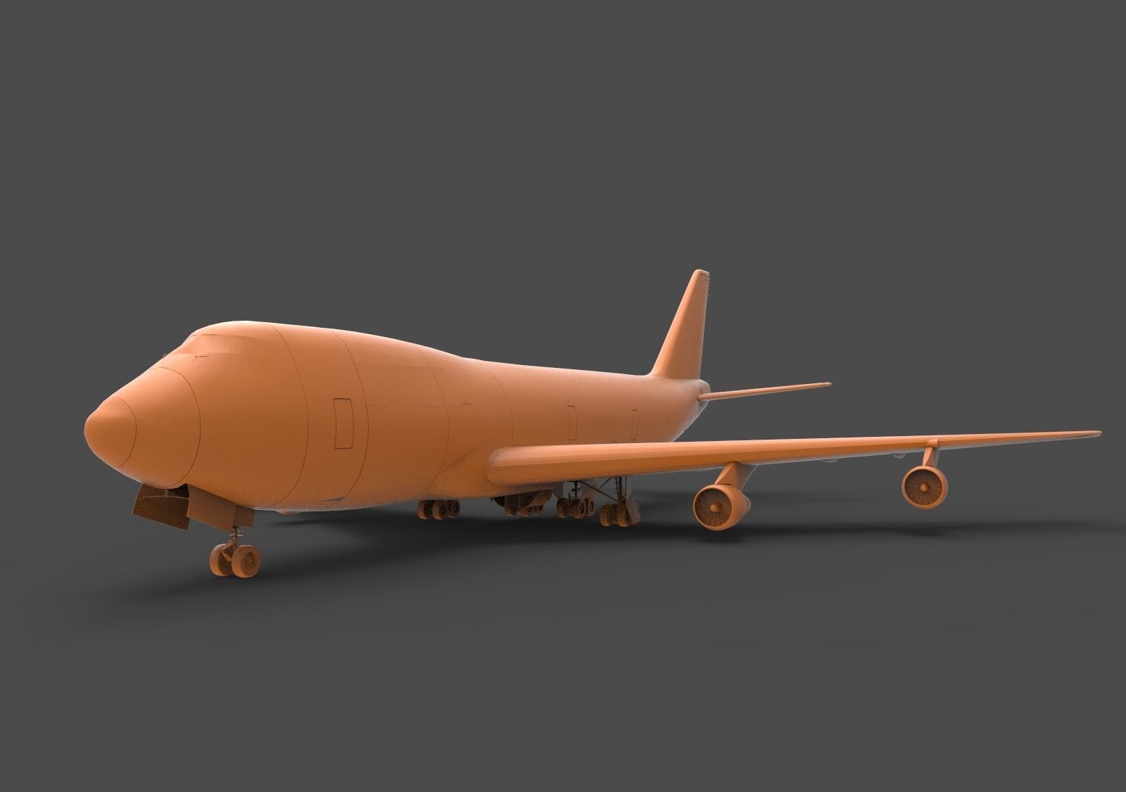 B 747 3D model 3D printable | CGTrader