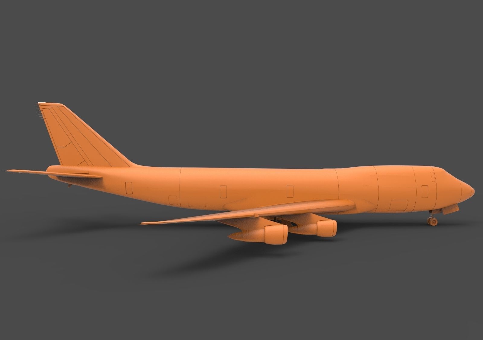 B 747 3D model 3D printable | CGTrader