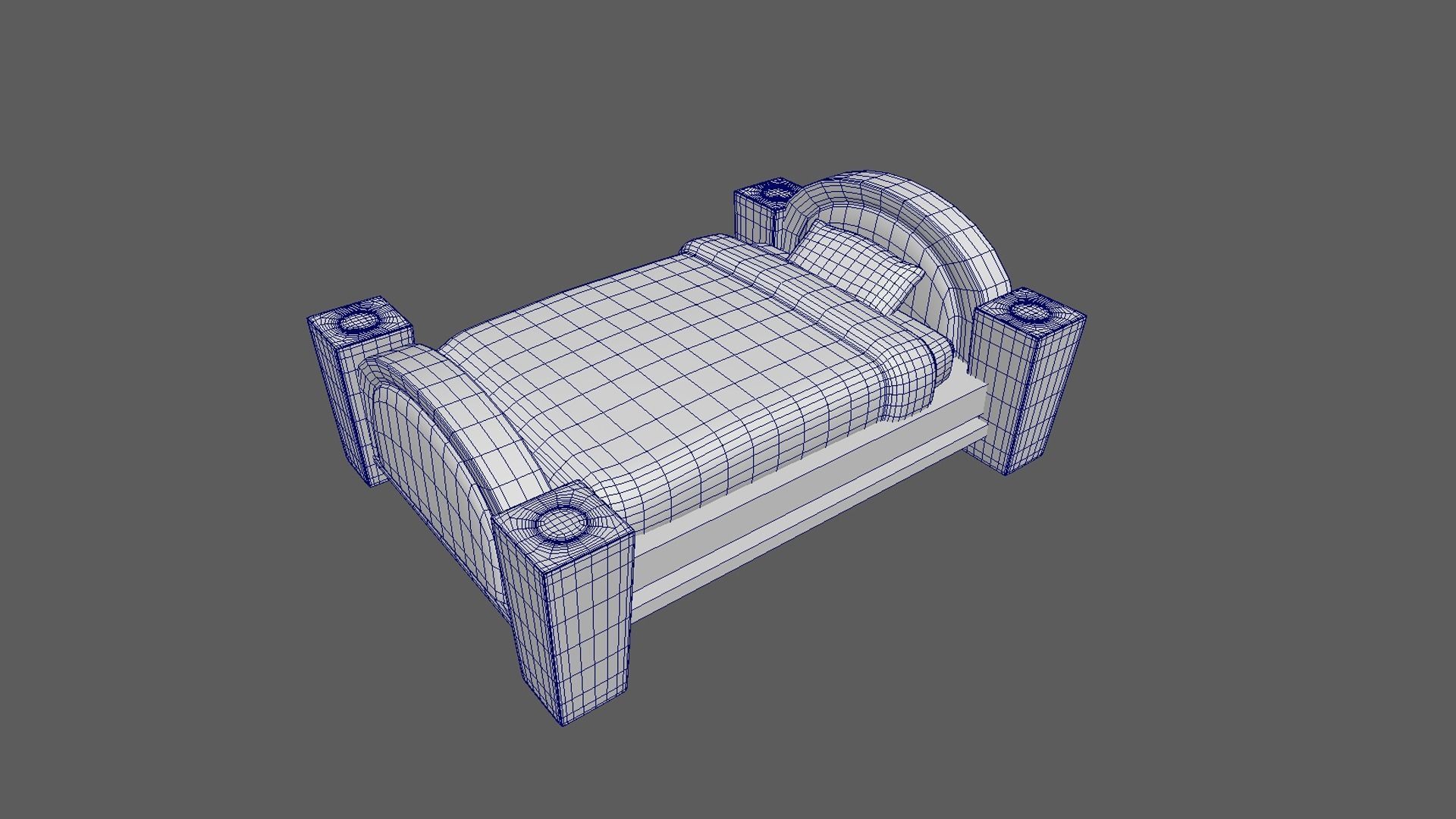 Cartoon Stylized Bed 3D model | CGTrader