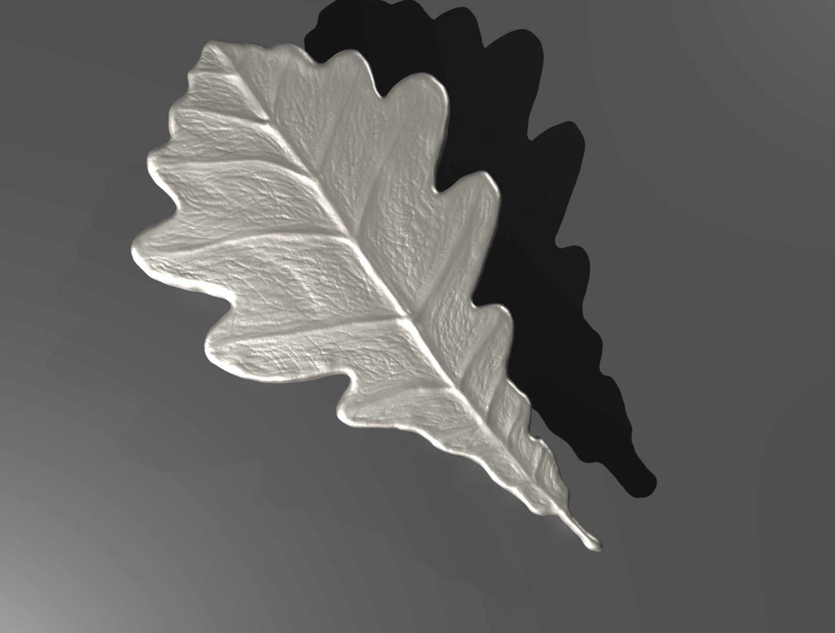 OAK LEAF 3D model 3D printable | CGTrader