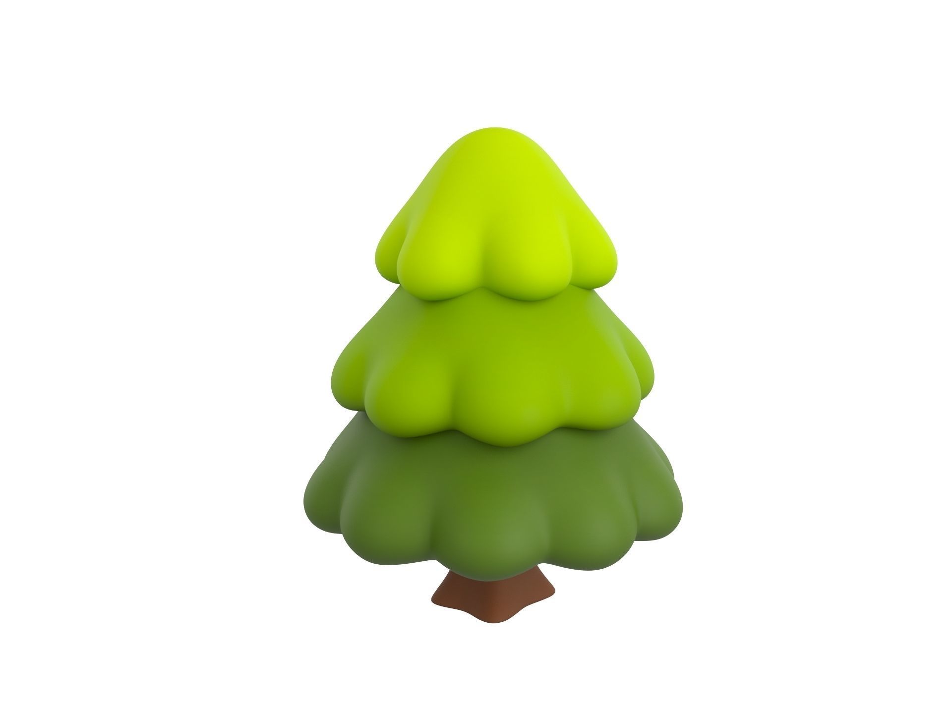 Cartoon Pine Tree 3D model | CGTrader