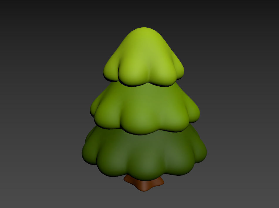 Cartoon Pine Tree 3D model | CGTrader