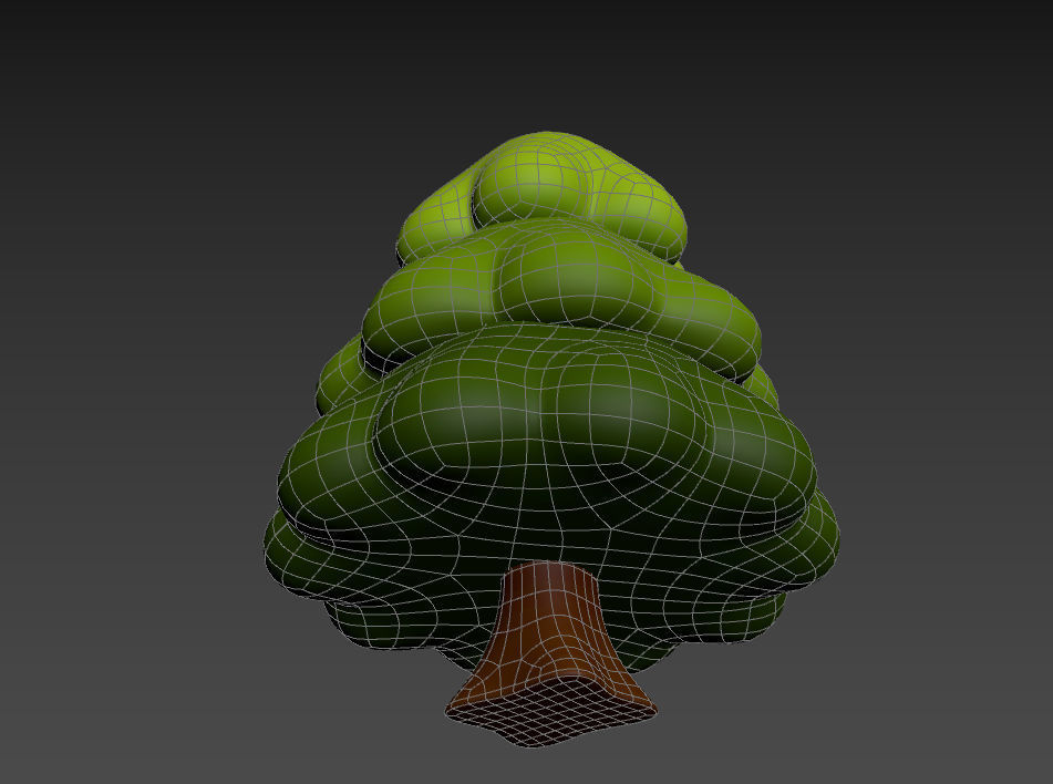 Cartoon Pine Tree 3D model | CGTrader