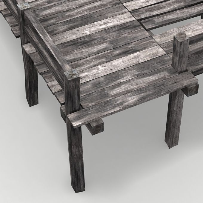 3D model Dock 01 VR / AR / low-poly | CGTrader