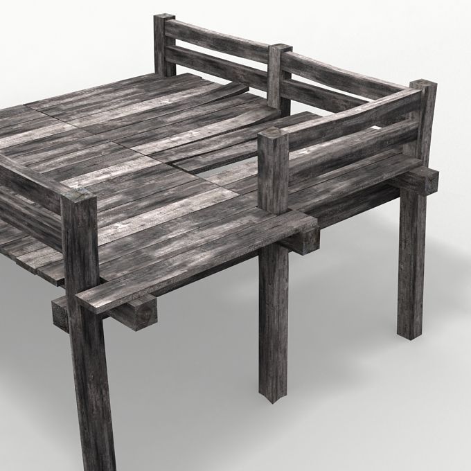 3D model Dock 01 VR / AR / low-poly | CGTrader