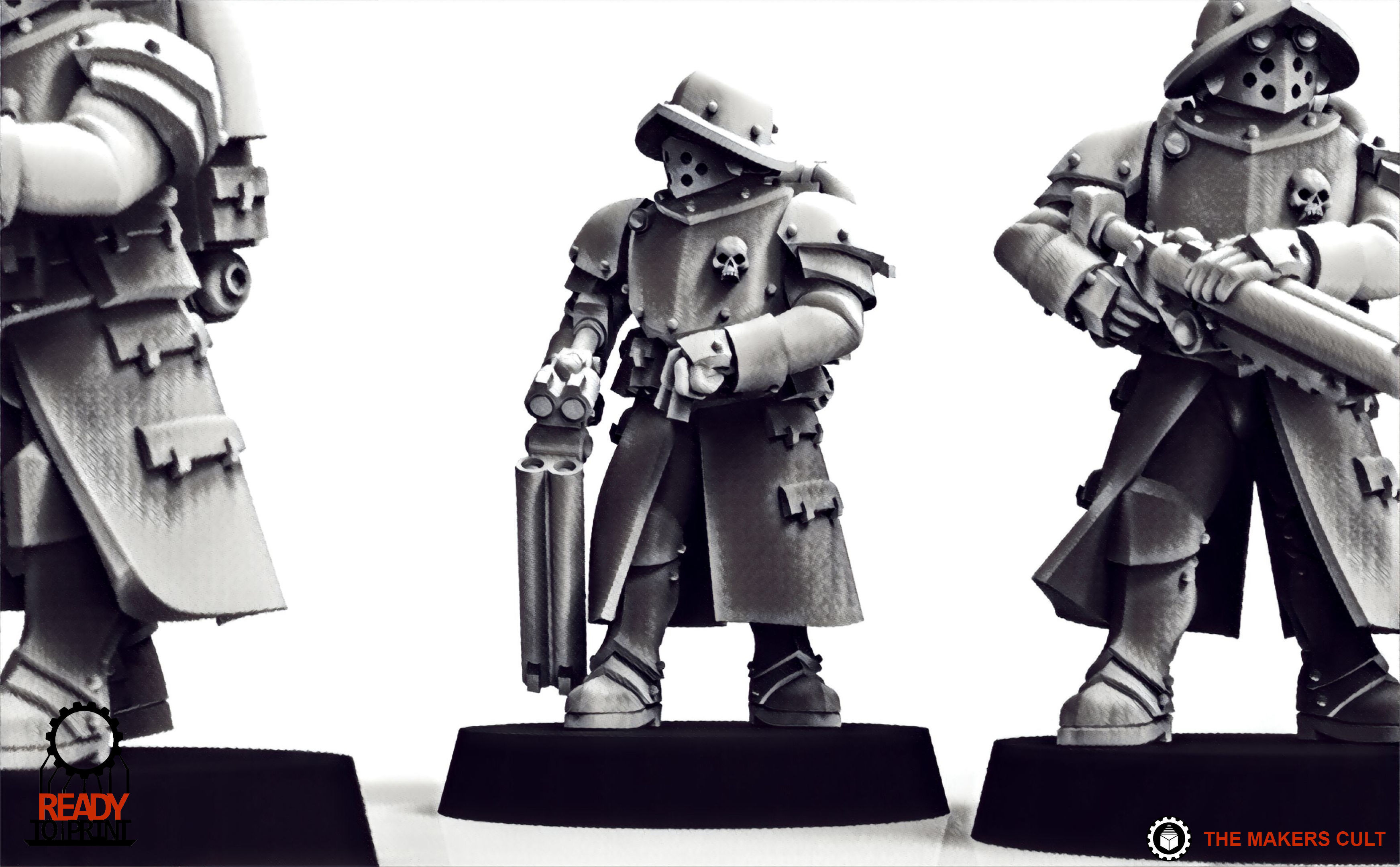 Feudal Guard Engineers 3D model 3D printable | CGTrader