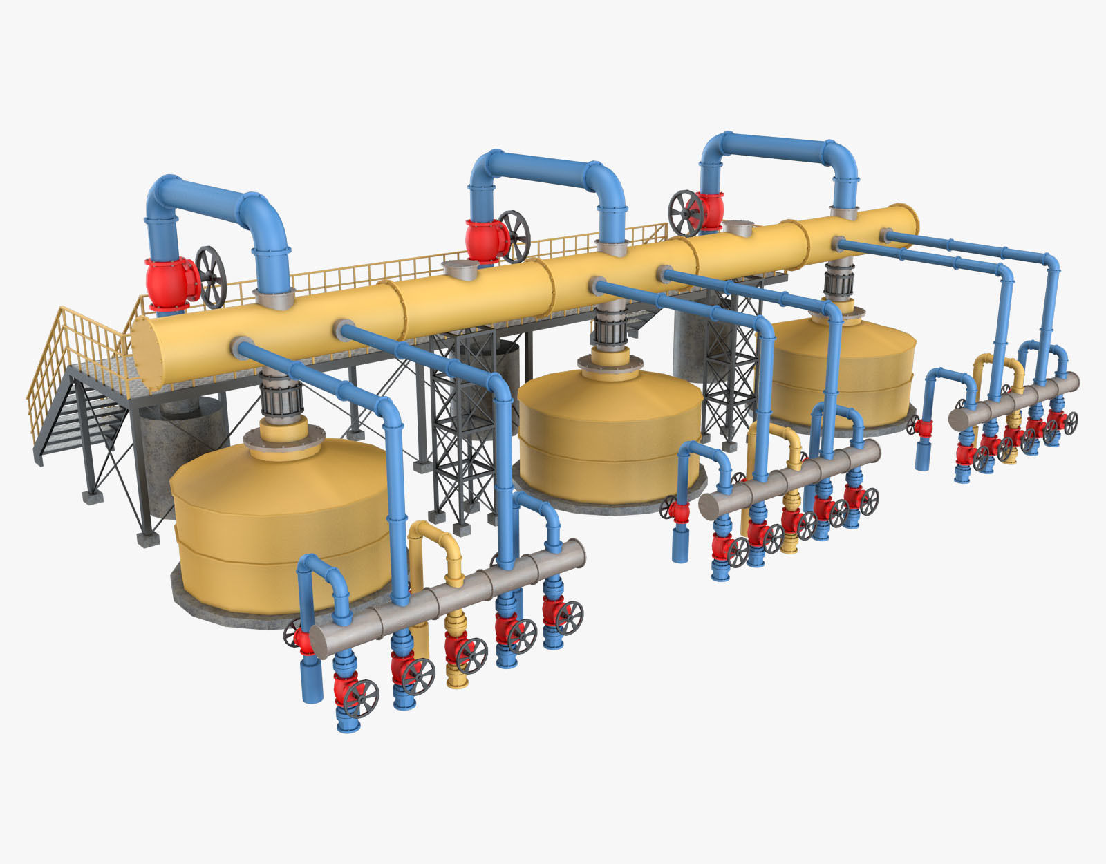 3D Piping System 4 | CGTrader