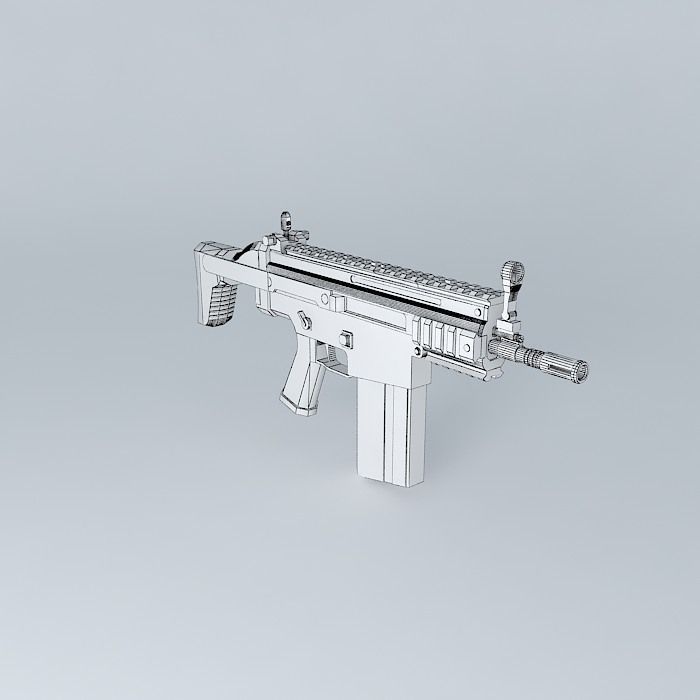 FN SCAR H PDW free 3D model | CGTrader