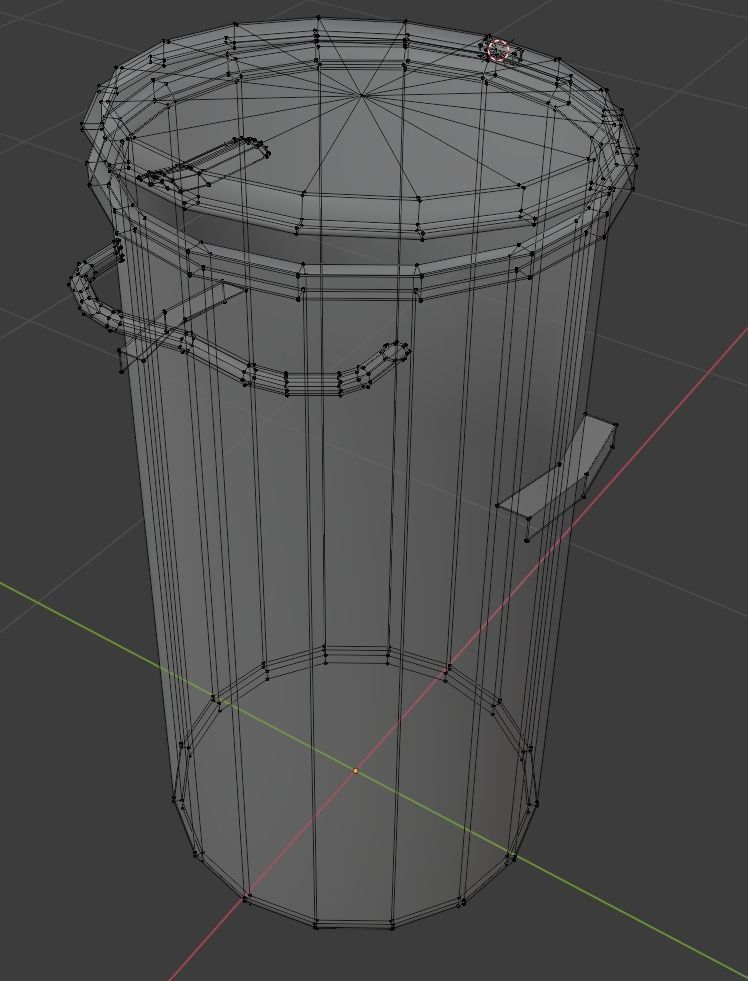 3D model Simple bin VR / AR / low-poly | CGTrader