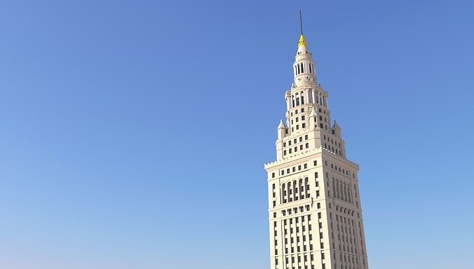 Terminal Tower 3D model 3D printable | CGTrader