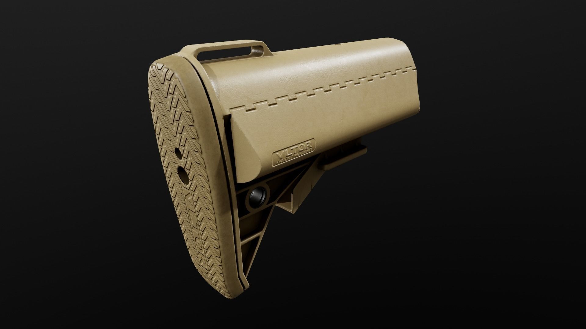 3D model VLTOR IMOD AR15 Collapsible Buttstock VR / AR / low-poly ...