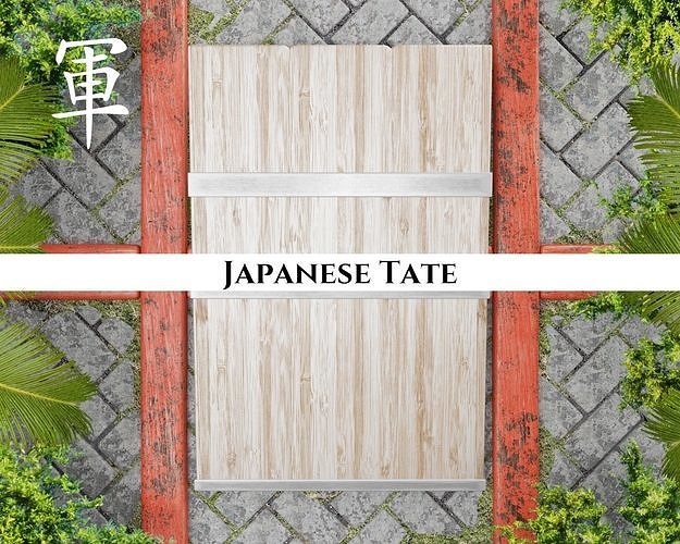 3D model Ancient Japanese Tate VR / AR / low-poly | CGTrader