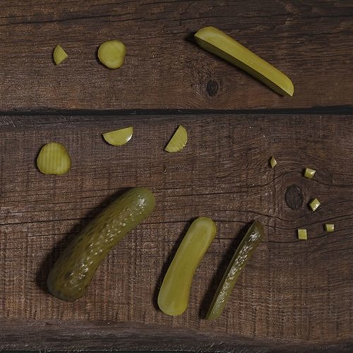 3D model Low poly scene with pickles of cucumber VR / AR / low-poly ...