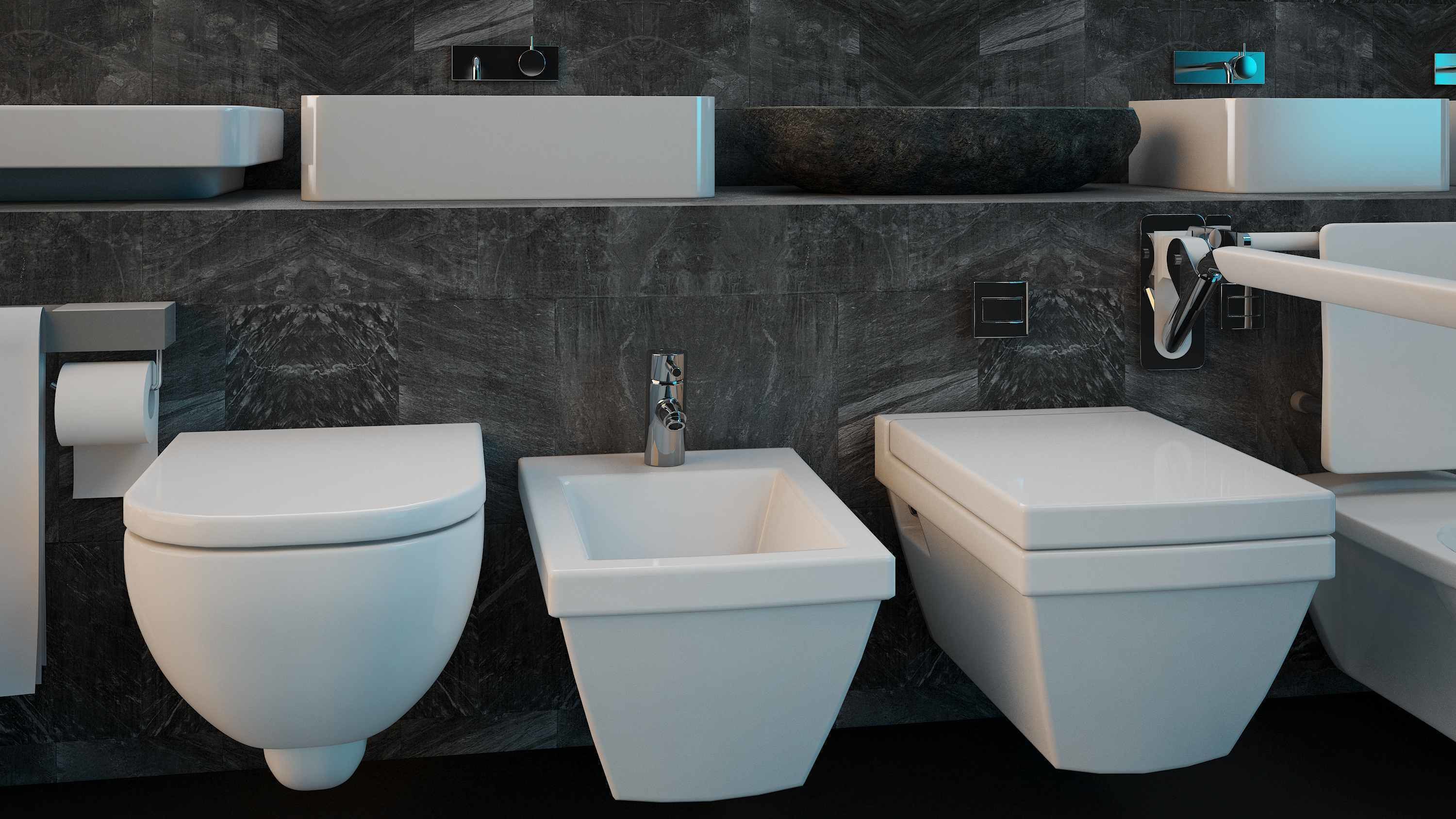 Render ready vray Toilet commodo 3d model 3D model | CGTrader