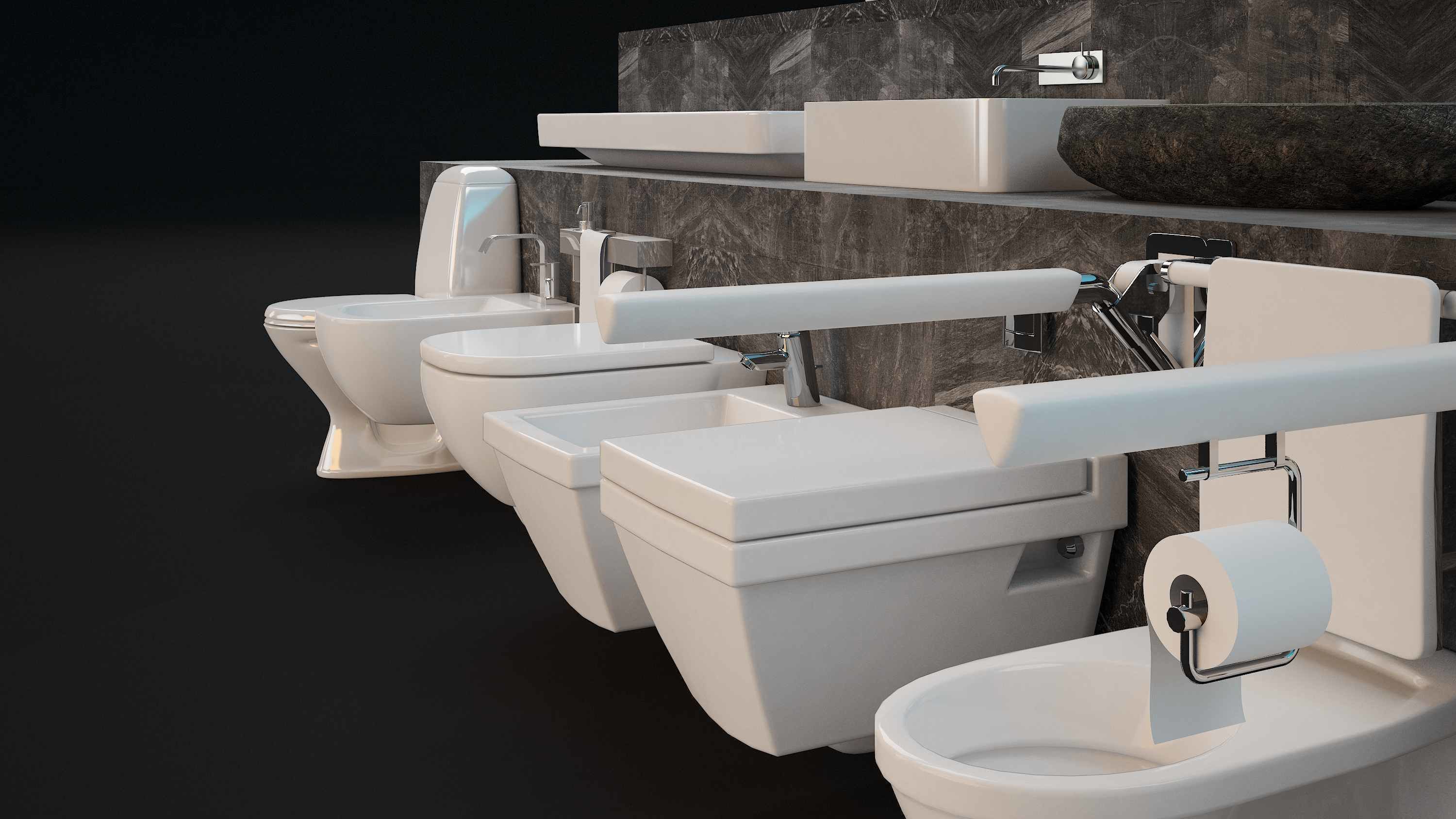 Render ready vray Toilet commodo 3d model 3D model | CGTrader