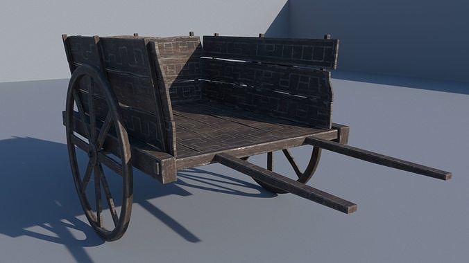 3D model Farm Cart VR / AR / low-poly | CGTrader