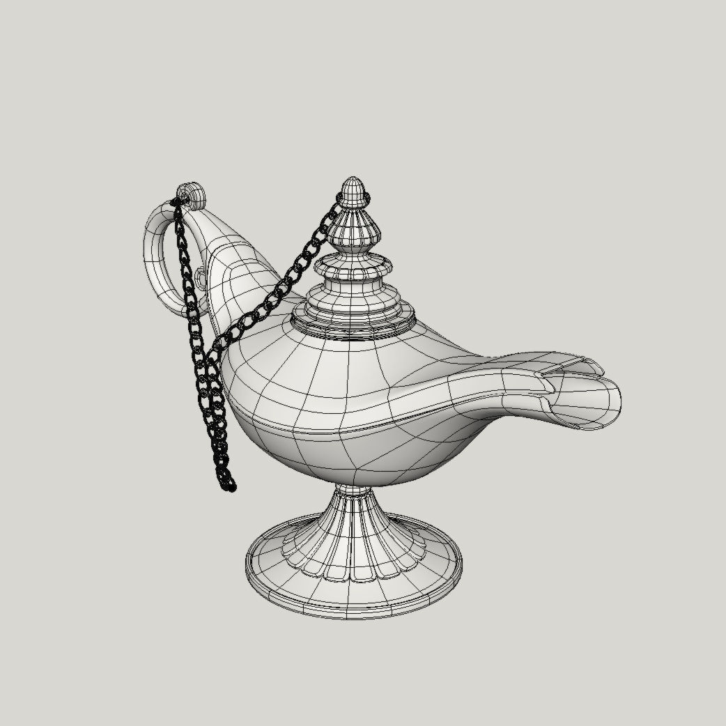 3D model Aladdin Lamp VR / AR / low-poly | CGTrader