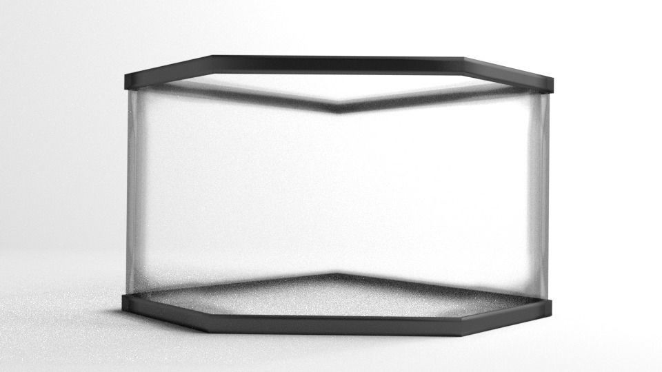 Aquarium - Diamond-Shape 3D model | CGTrader