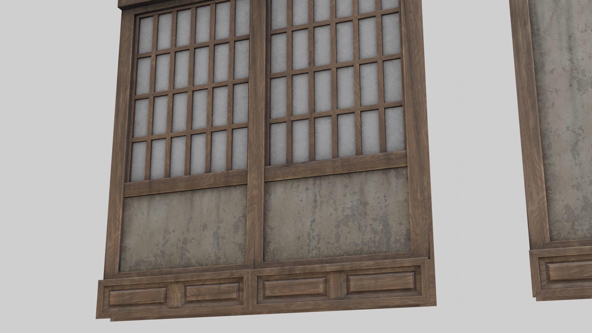 3D model Low Poly Modular Japanese House With PBR Materials VR / AR ...