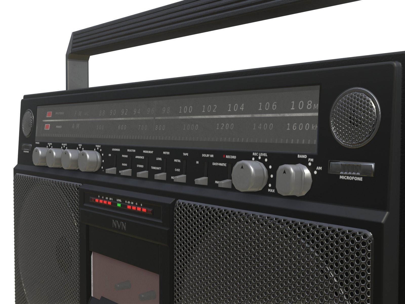 3D Model Collection Game-ready Retro Boombox - 2 versions VR / AR / low ...