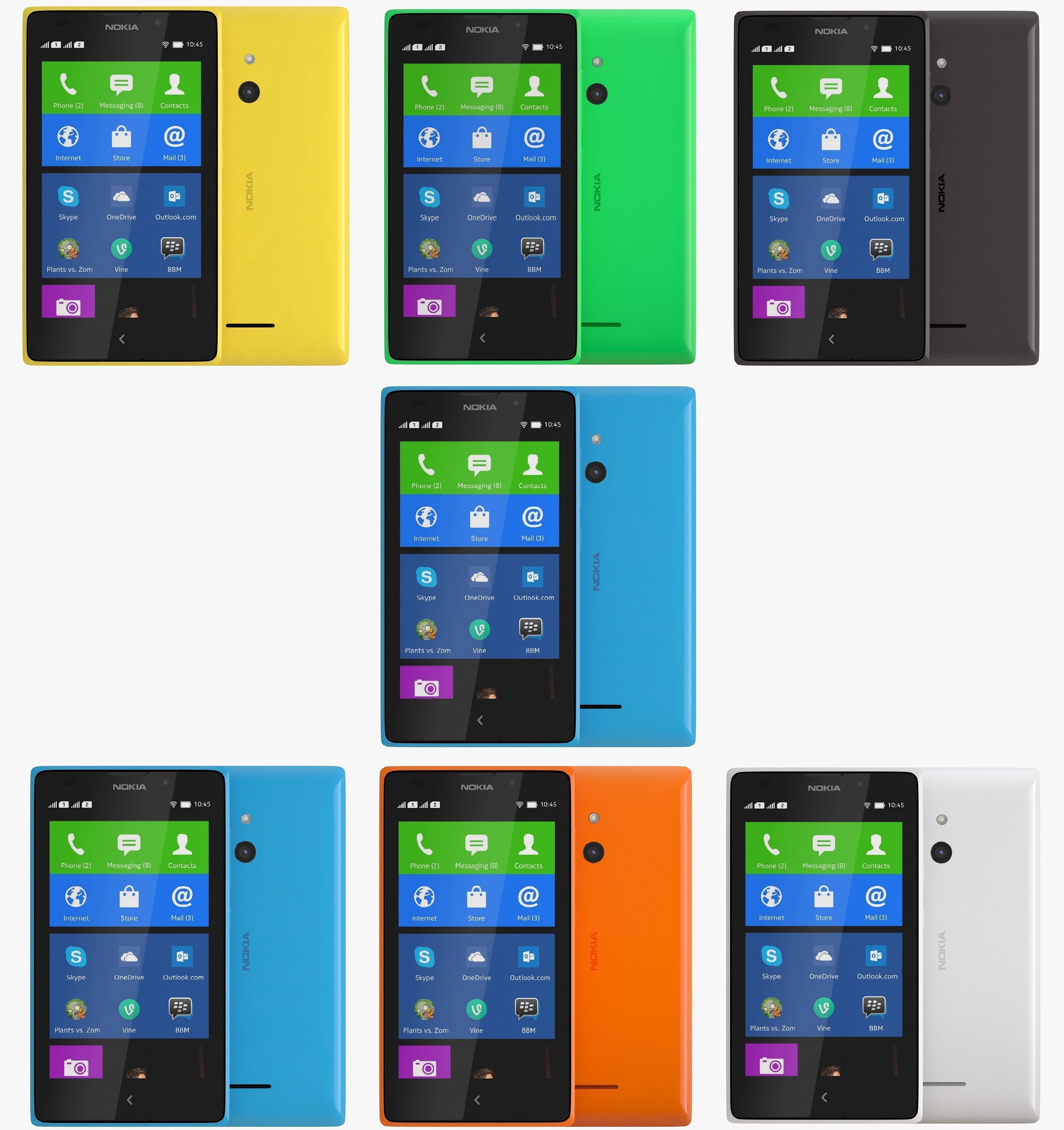 3D model Nokia XL all color | CGTrader