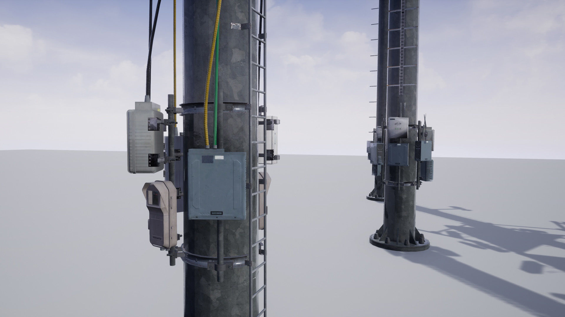 3D model Cellular TV Radio Antenna towers VR / AR / low-poly | CGTrader
