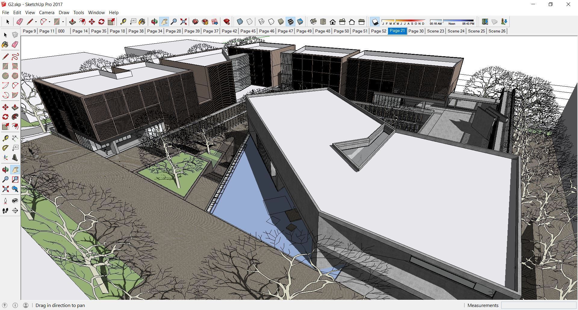 3D model Sketchup architecture building University G2