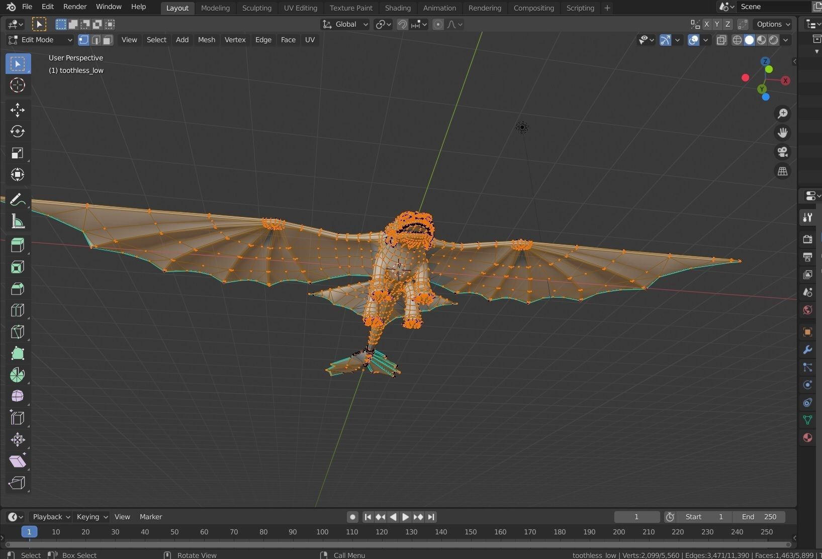 3D model Toothless how to train your dragon VR / AR / low-poly | CGTrader