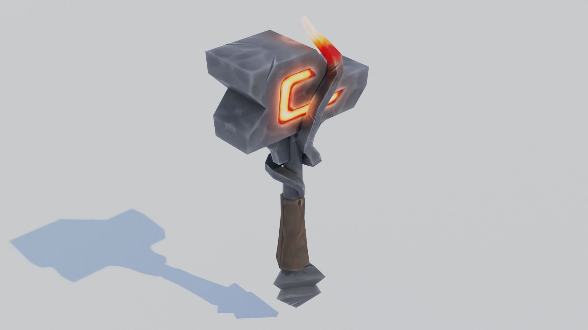 3D model Stylized one-handed mace VR / AR / low-poly | CGTrader