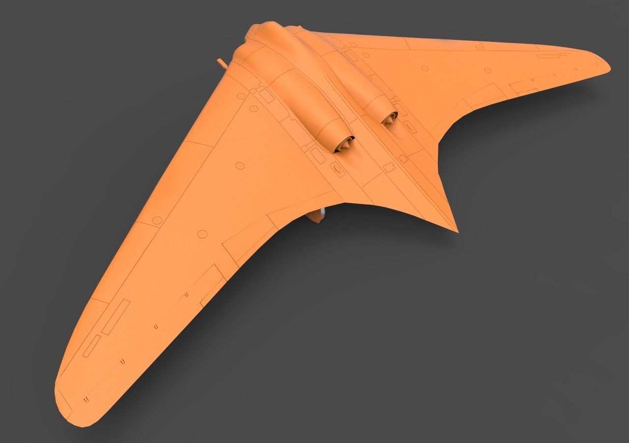 Horten Ho 229 3D model 3D printable | CGTrader