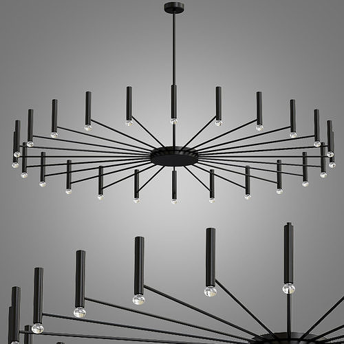 Oty Light POP P40 Chandelier round 3D model | CGTrader