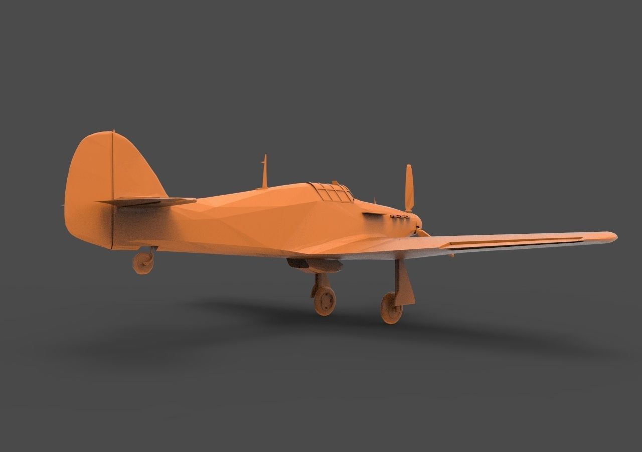 Hawker Hurricane 3D model 3D printable | CGTrader