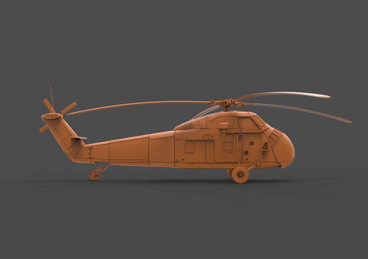 Sikorsky H-34 3D model 3D printable | CGTrader