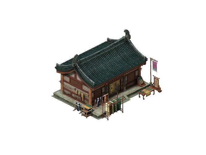 Game Model - City Clothing Store Tailor Shop 3D model | CGTrader