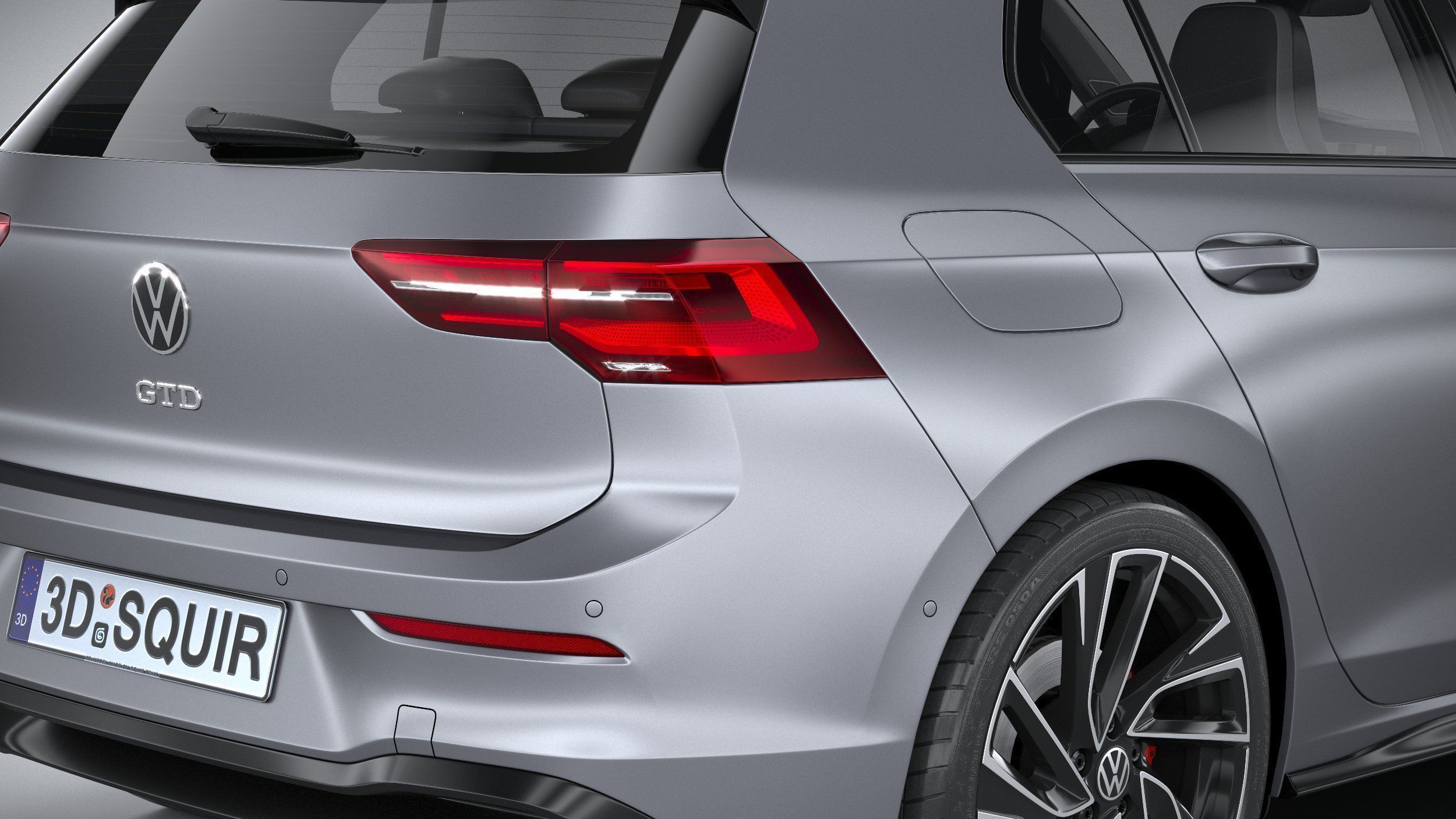 Volkswagen Golf GTD 5-door 2020 3D model | CGTrader