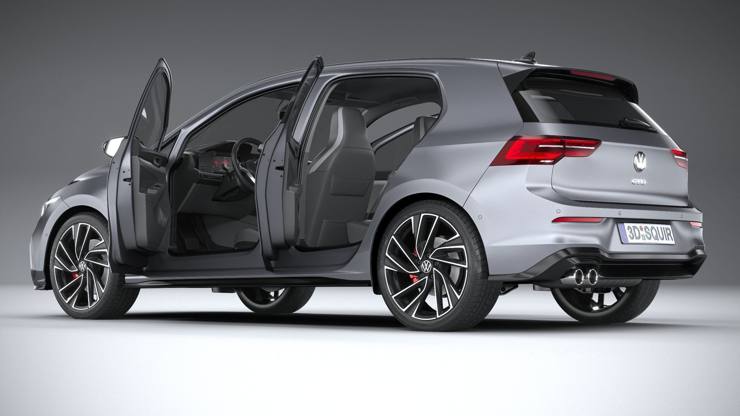 Volkswagen Golf GTD 5-door 2020 3D model | CGTrader