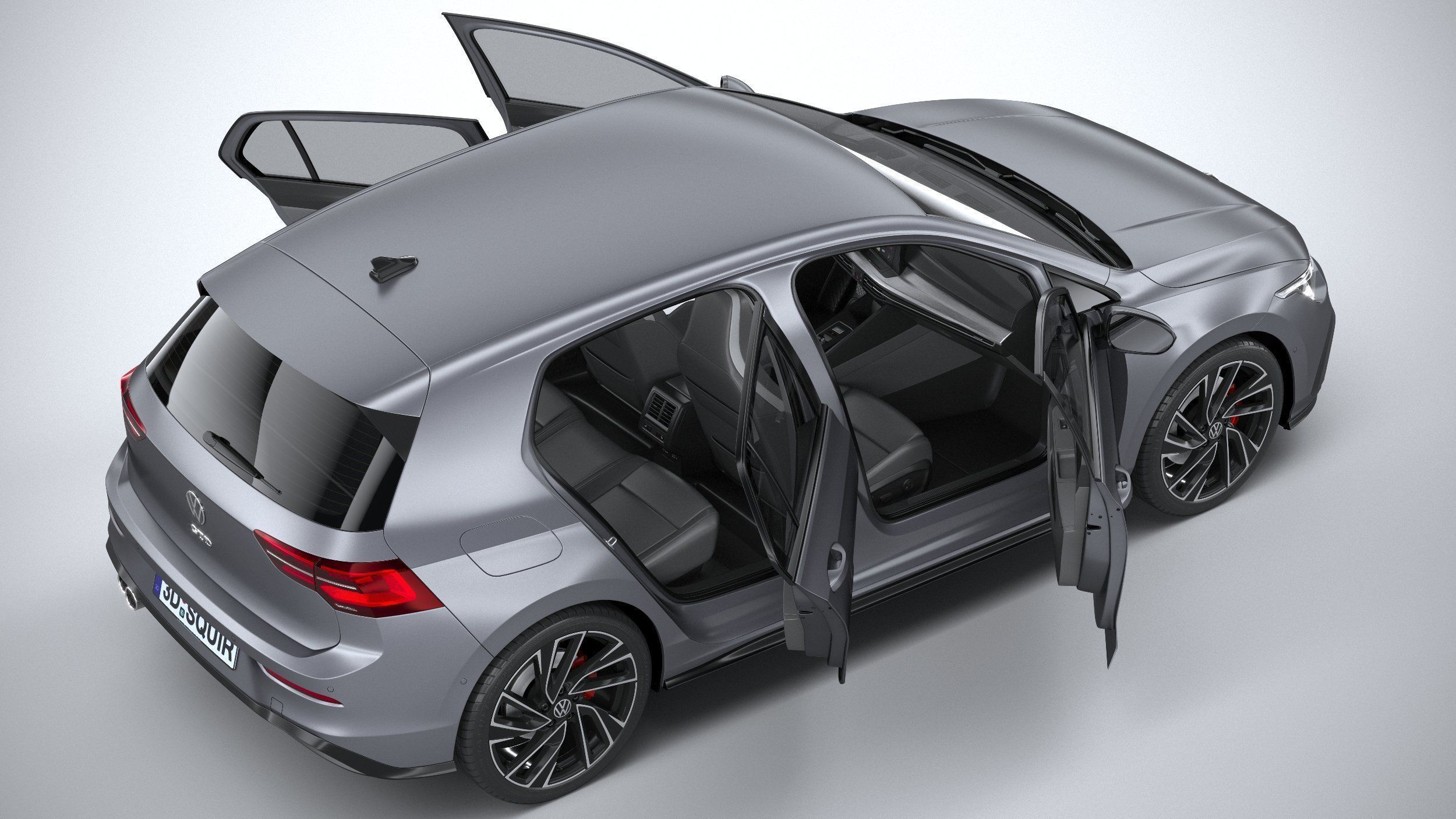 Volkswagen Golf GTD 5-door 2020 3D model | CGTrader