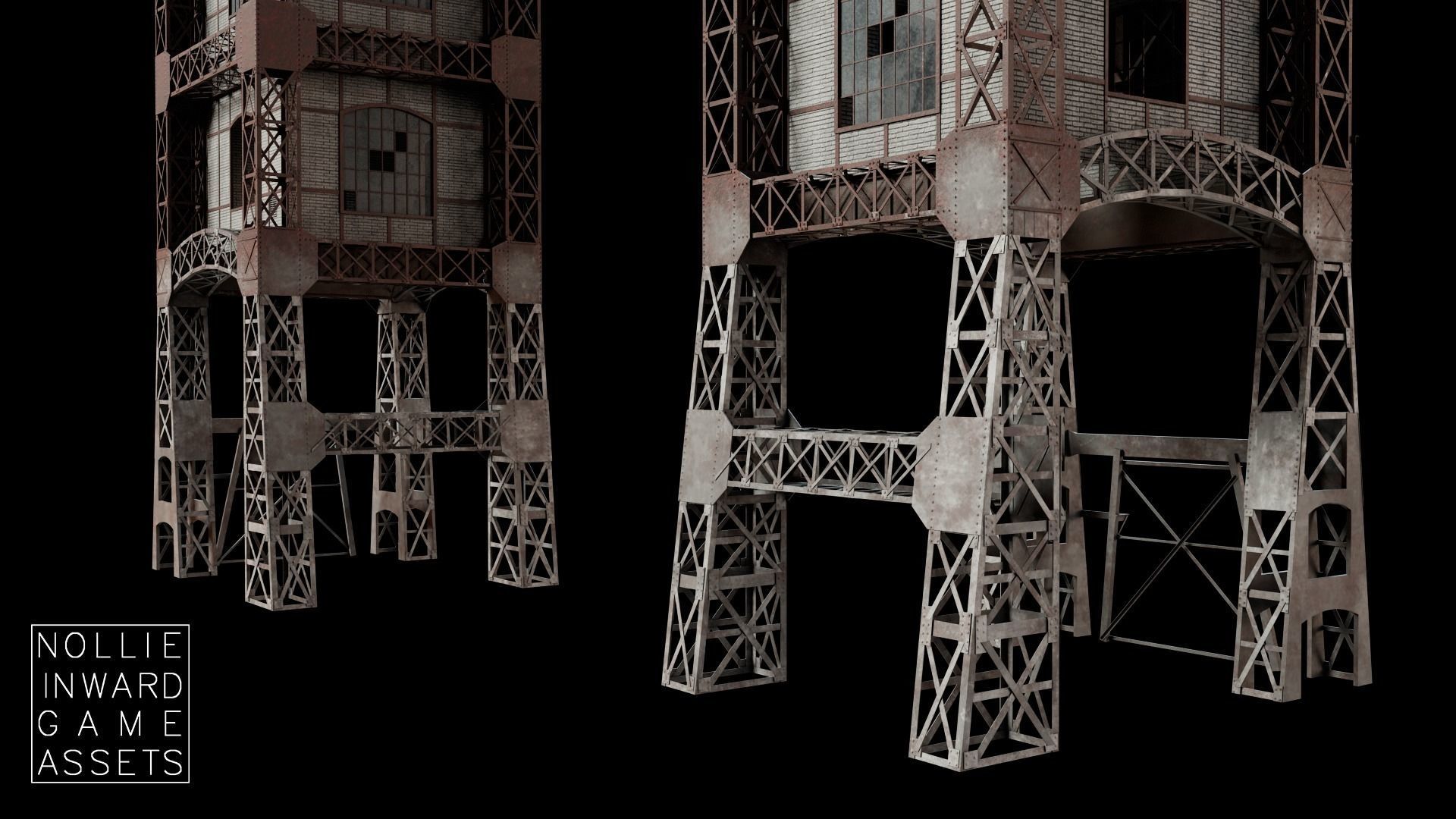 3D model Coal Mine Shaft Tower - KWK Polska I VR / AR / low-poly | CGTrader